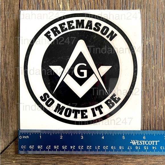 Other | Freemason So Mote It Be Masonic Decal Sticker B | Poshmark